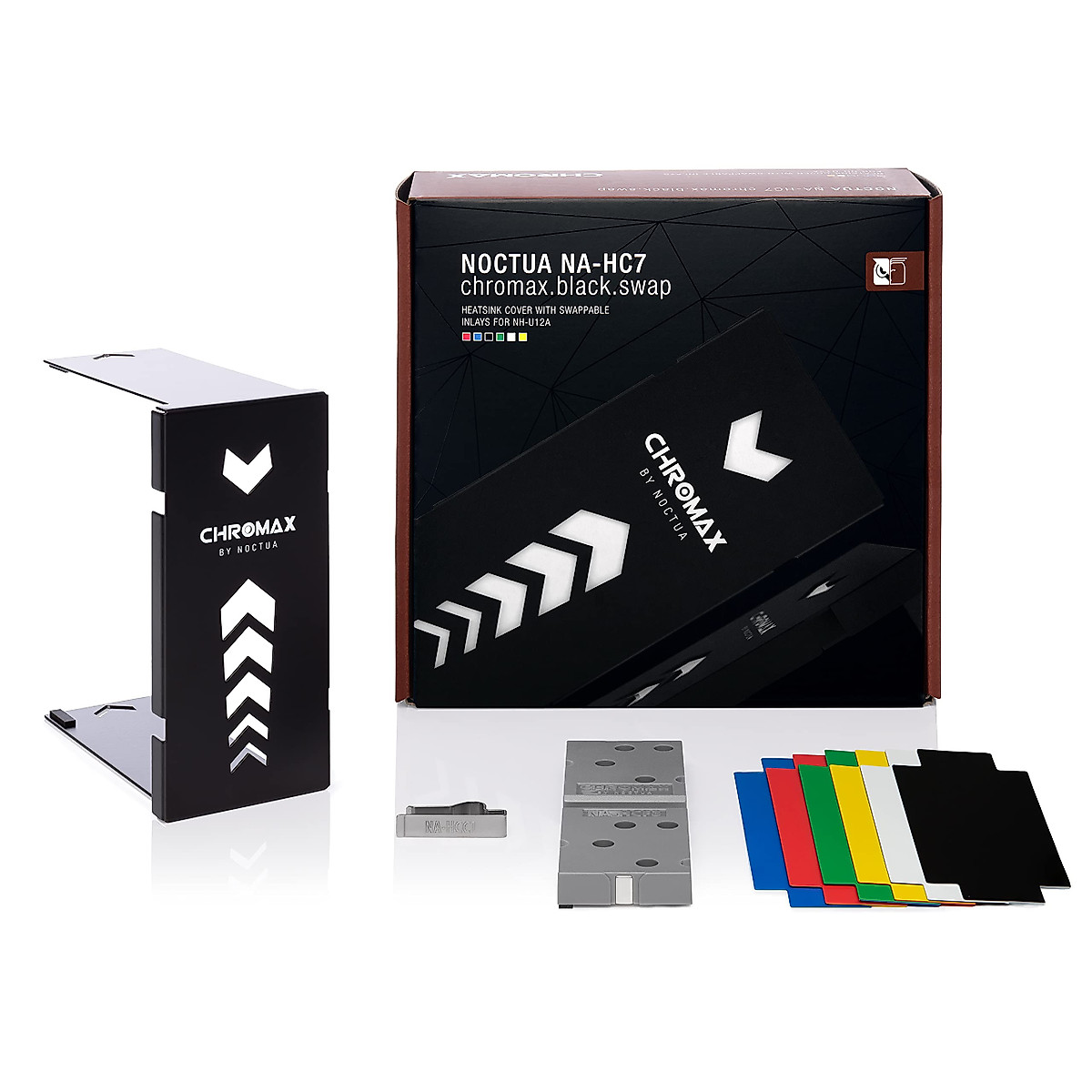 Noctua NA-HC7 chromax.Black.swap, Heatsink Cover for NH-U12A (Black)