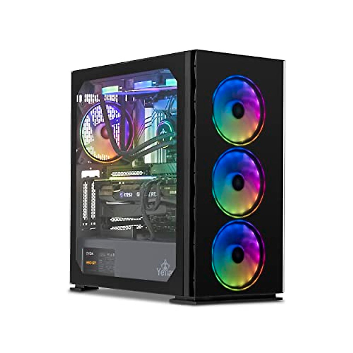 YEYIAN Yari X24 Gaming PC Computer, Intel 12th Gen Alder Lake i7-12700KF 12-Core 3.6GHz, GeForce RTX 3070 Ti 8GB GDDR6X, 1TB NVMe Gen 4 SSD, 2TB 3.5” HDD, 32GB DDR5 4800MHz, 240mm AIO, WiFi 6, BT 5.2