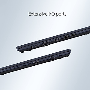 ASUS ExpertBook B1 Business Laptop, 15.6” FHD, Intel Core i5-1135G7, 256GB SSD, 8GB RAM, Military Grade Durable, AI Noise canceling, Webcam Privacy Shield, Win 10 Pro, Star Black, B1500CEA-XH51