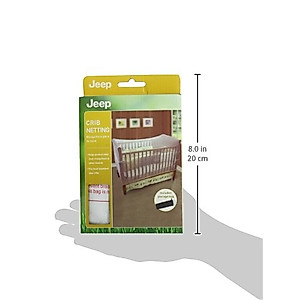 Jeep Crib Universal Size Crib Mosquito Net, White