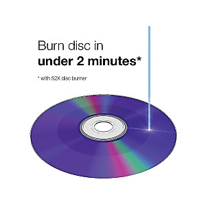 Verbatim MediDisc CD-R 700MB 52X White Inkjet Printable with Branded Hub - 50pk Spindle