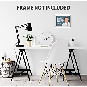 Jim Halpert Quote Wall Art - Funny Office Merch TV Fan Gifts Poster - 8x10 - Unframed