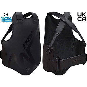 RDX Chest Guard for Boxing, MMA Training -ConvEX Skin Leather Body Protector for Muay Thai, Martial Arts, Sparring Rib Shield Armour for Kickboxing, Taekwondo & BJJ