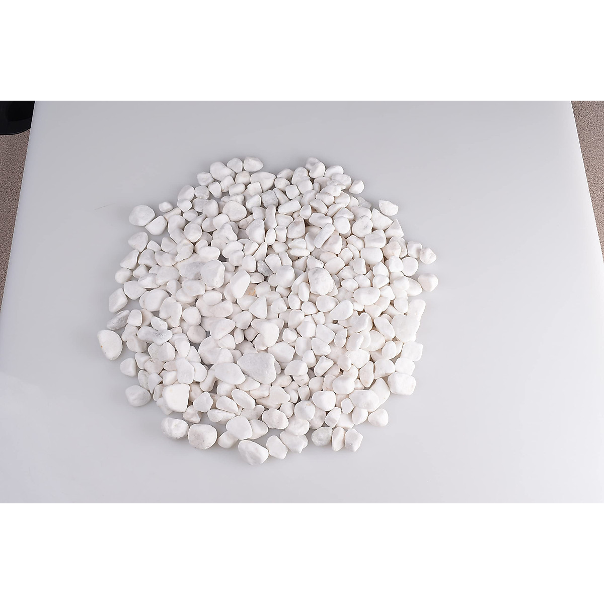 Enhance a Fire 1.50 inch-2 inch Marble Stones - White (5 lbs.)