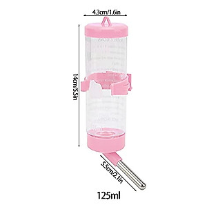 HEEPDD Small Animal Water Bottle, Automatic No Drip Hamster Water Dispenser for Pet Dwarf Hamster Mice Gerbil Rat Chinchillas Guinea Pig Rabbit