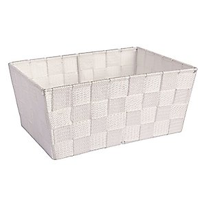 Excelsa Basket, Polypropylene, White, 25 x 17.5 x 11 cm