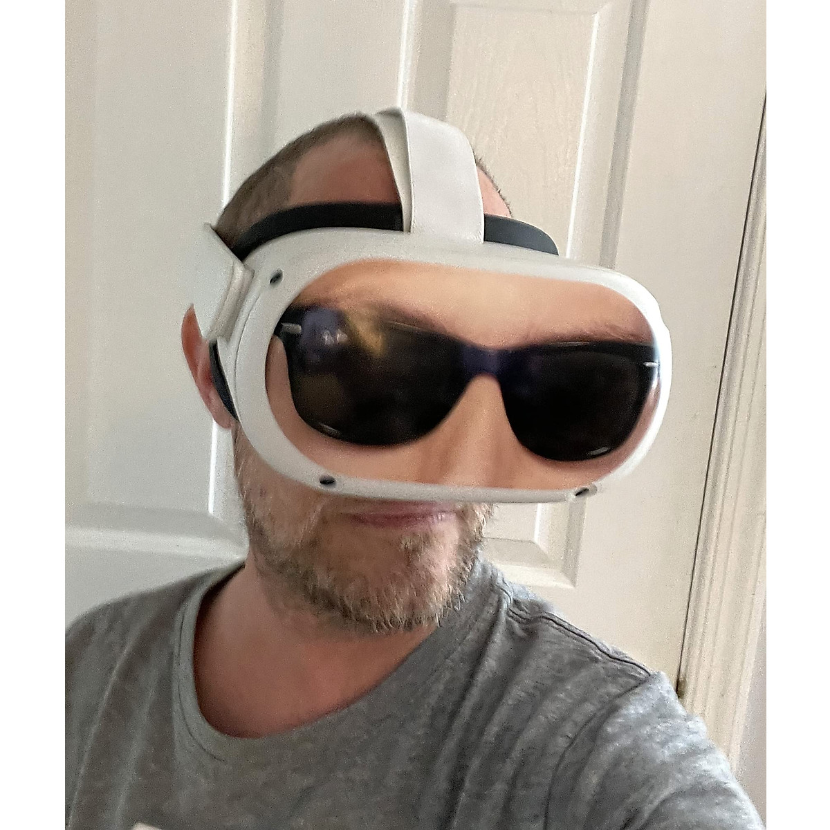 Male Sunglasses Decal for Quest 2 VR Headset - Meta/Oculus - Glossy Vinyl Sticker