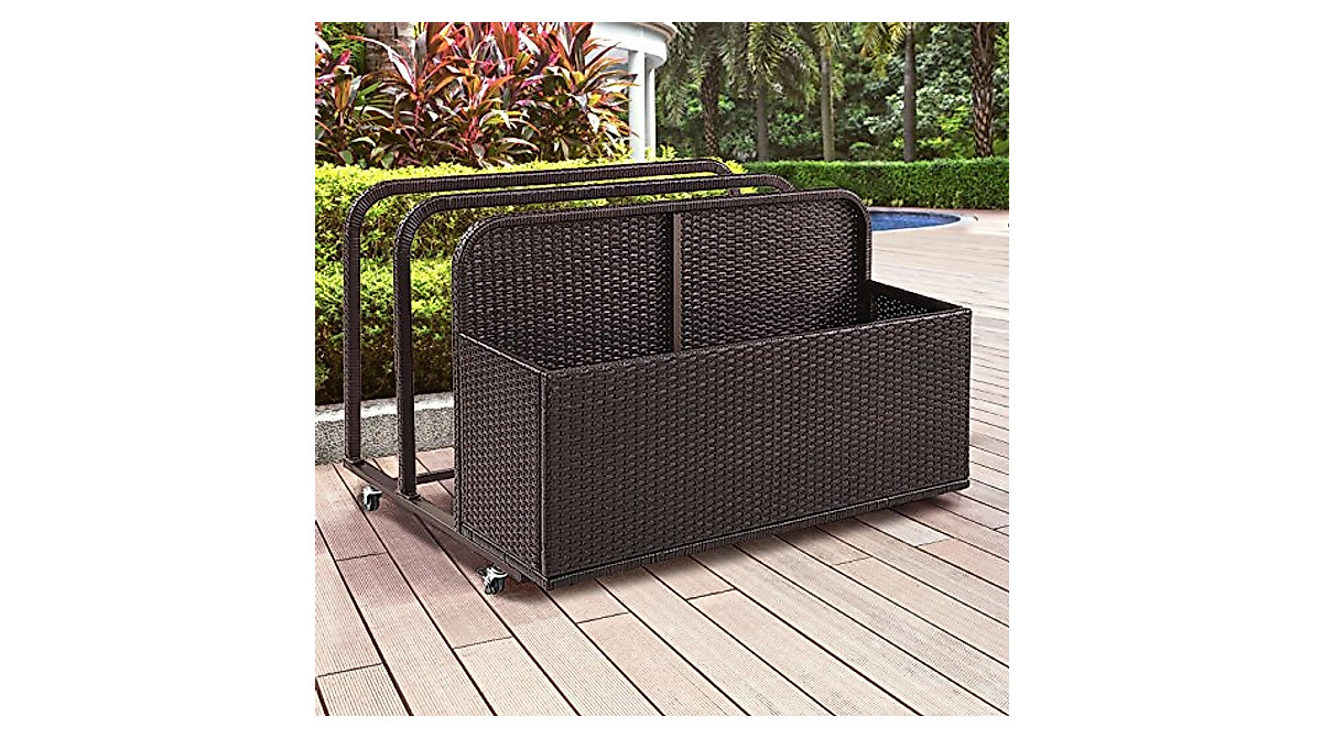 Crosley Palm Harbor Wicker Pool Float Caddy - Organize Your Pool!