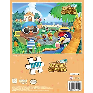 Animal Crossing “Summer Fun” 1,000 Piece Jigsaw Puzzle | Collectible Puzzle Featuring Familiar Characters from The Nintendo Switch Game | Officially Licensed Nintendo Merchandise