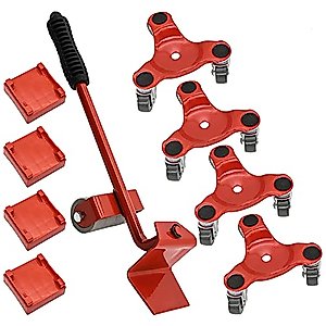 Furniture Lift Mover Tool Set, Furniture Movers with Wheels Dolly, 3 Wheel Dolly Furniture Movers for Heavy Furniture Moving, Furniture Lifters Movers Tool Set