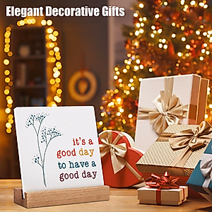 Positive Decor Motivational Gifts for Women, It's a Good Day Sign Inspirational Desk Art Decor, Emotion cheerful Support Mindset Good Vibes Decoration for Home Office