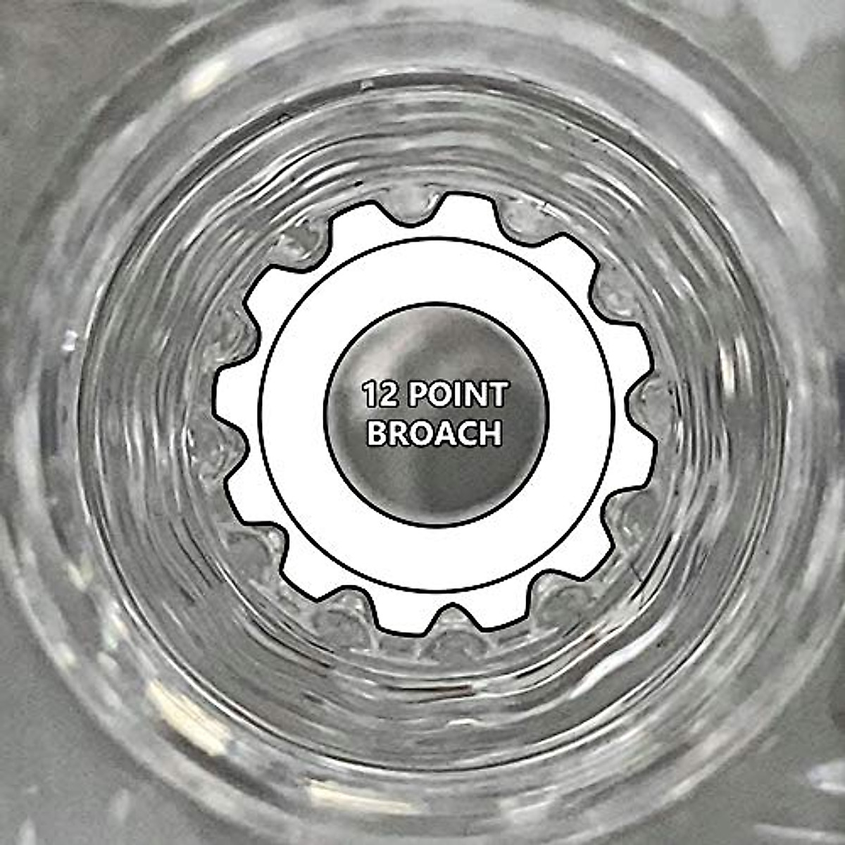 Avalon Plumbing Supply Tub and Shower 3 Piece Faucet Marquis Handles Replacement for Price Pfister Systems, 12 Point Broach, 3 Piece Set of Hot, Cold, Diverter, Clear Acrylic