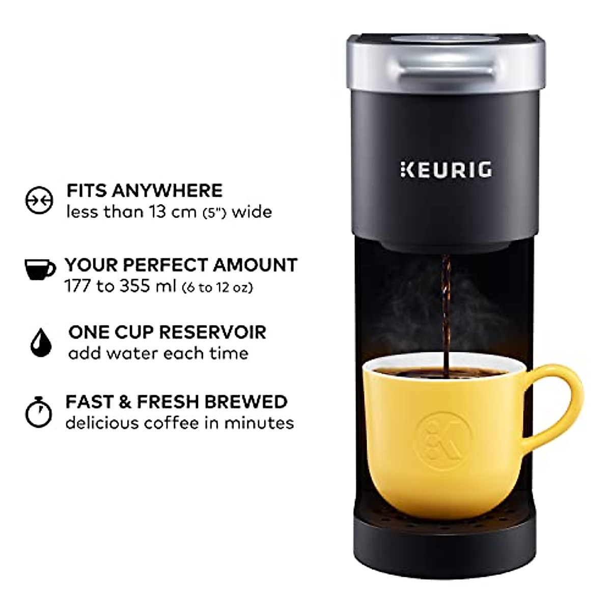 Matte Black Hot Beverage K-Mini Dispenser