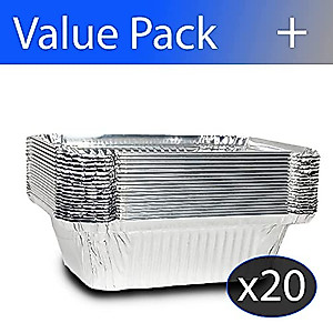ZEDVY (20 Pack) Drip Pans Compatible with Napoleon BBQ Grills 62007 Grease Tray Prestige I, Prestige II, Prestige V, Prestige PRO, Rogue, Mirage, and Ultra Chef l Disposable Aluminum Foil Replacement