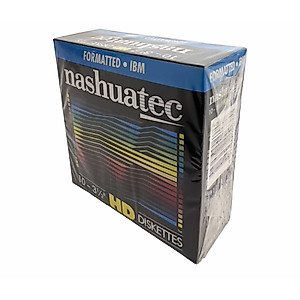 Nashuatec High Density HD 2-Sided 3.5" Diskette Formatted 10 Diskettes Per Pack For Storage Data