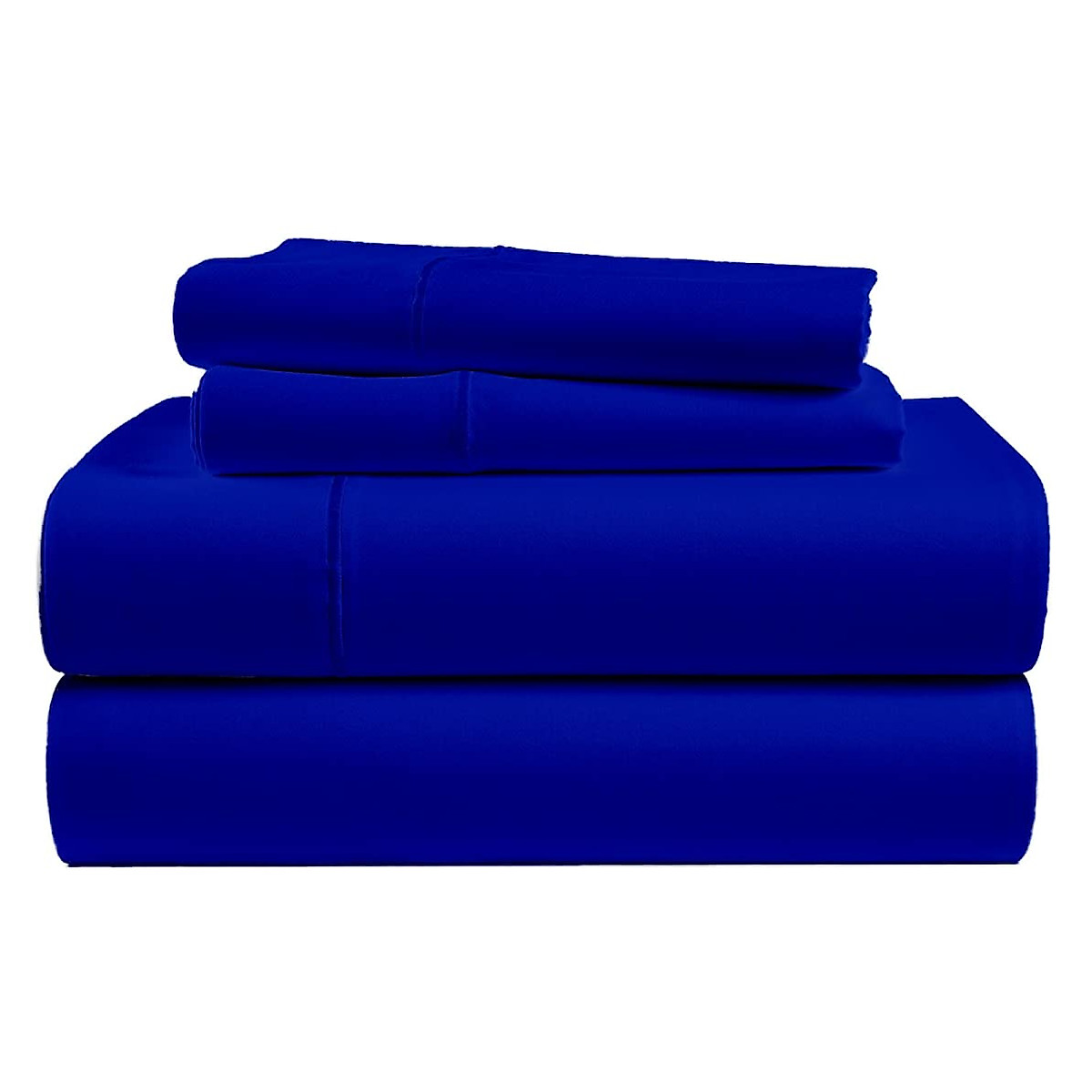 Luxora Bedding Heavy Wight 100% Egyptian Cotton, 1000 Thread Count Sheet Set Full Size Royal Blue Bed Sheets,8 Inches Deep Pocket
