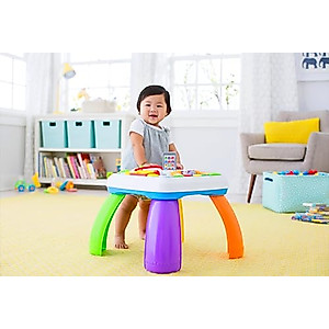 Fisher-Price Baby to Toddler Toy Laugh & Learn Around the Town Learning Activity Table with Music & Lights for Infants Ages 6+ Months​ (Amazon Exclusive)