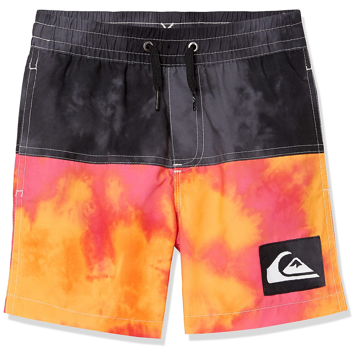 Quiksilver Boys' Acid Five 12 Volley Swim Trunk Bathing Suit, Shocking Pink, 2