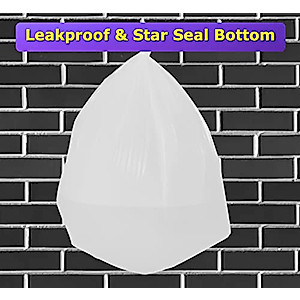 CCLINERS 4 Gallon Trash Bag Lavender Scented (440 Count) Small Bathroom Garbage Bags Wastebasket Can Liners White Trash Bags for Home Kitchen Office Bins (440 Bags)