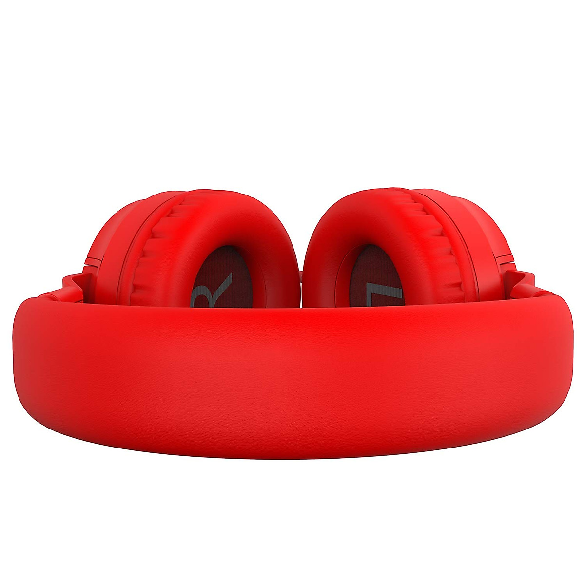 Puro Sound Labs PuroBasic Volume Limiting Wired Headphones for Kids, Foldable & Adjustable Headband w/Microphone, Compatible with Smartphones, Tablets and PC’s –Red