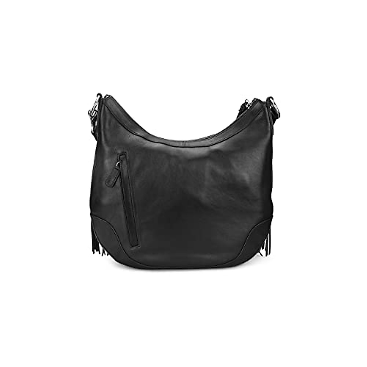 Frye Melissa Woven Large Scooped Hobo, Black