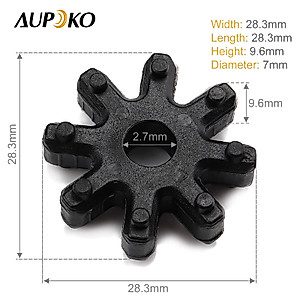 Aupoko Flexible Coupling Steering Coupler, 10 PC MDPS Rubber Flexible Coupler Replaces# 56315-2K000-FFF, 112837, TSB 14-ST-002-1, Compatible with Hyundai Elantra Kia Cadenza Forte Optima Soul