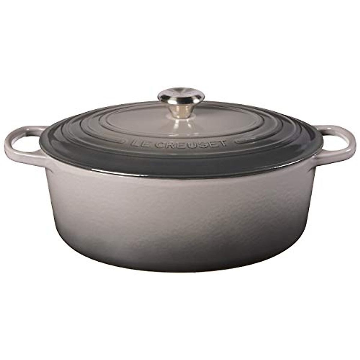 Le Creuset Signature Enameled Cast Iron Oval French (Dutch) Oven, 8 quart, Oyster