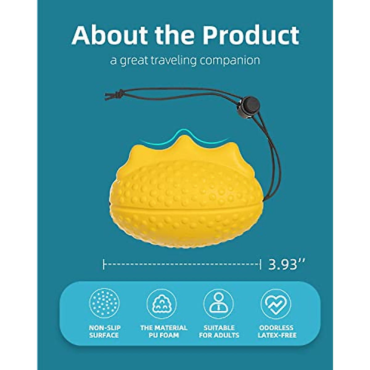 Fanwer Stress Balls for Adults and Seniors with The Adjustable Wrist Strap, Hand Exercisers for Strength, Finger Ball for Hand Therapy, Arthritis, Physical Therapy, Carpal Tunnel