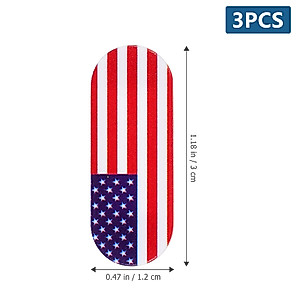OSALADI Camera Slider 3Pcs Computer Camera Cover American Flag Pattern Webcam Slide Cover Web Camera Covers for Laptop Tablet Phone Camera Lens Computers Laptops