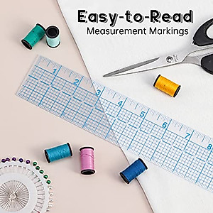 See-Thru Accurate Positioning and Marking Sewing Clear Ruler 2 x 18 inch