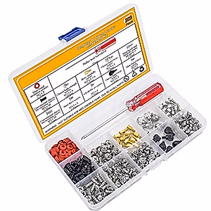 300Pcs Personal for Computer Screw Standoffs Set Assortment Kit with A Screwdriver for Hard Drive for Computer Case Motherboard Fan Po - (Size: M3/ As Shown) SCRW-229065