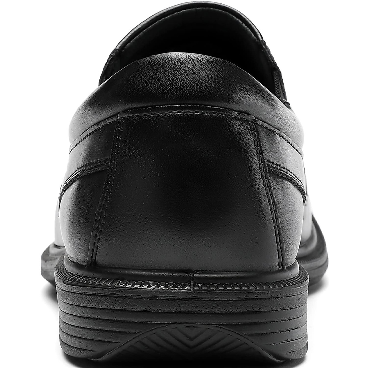 SVNKE Men's Casual Slip-on Loafers Stretch Shoes Square Toe Wedding Dress Shoes Luxury Bussiness Office Shoes Black 10