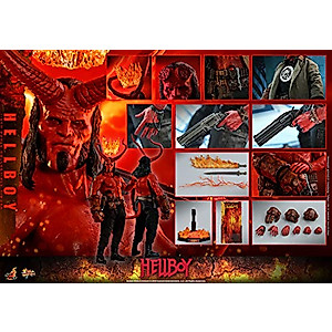 Hot Toys Hellboy 1/6 Sixth Scale Movie Masterpiece Series MMS527 - Hell Boy (2021) Collectible Action Figure