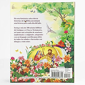 365 Historias de la Biblia y Oraciones / 365 Bible and Prayers Padded Treasury Guilded (Spanish Language), Ages 3-8 (en español) (Little Sunbeams) (Spanish Edition)