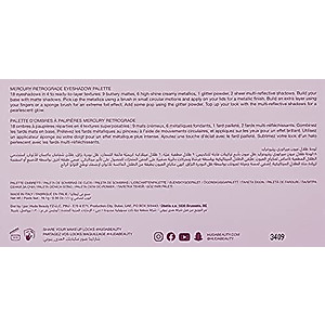 Huda Beauty Mercury Retrograde Eyeshadow Palette Women Eye Shadow 0.56 oz