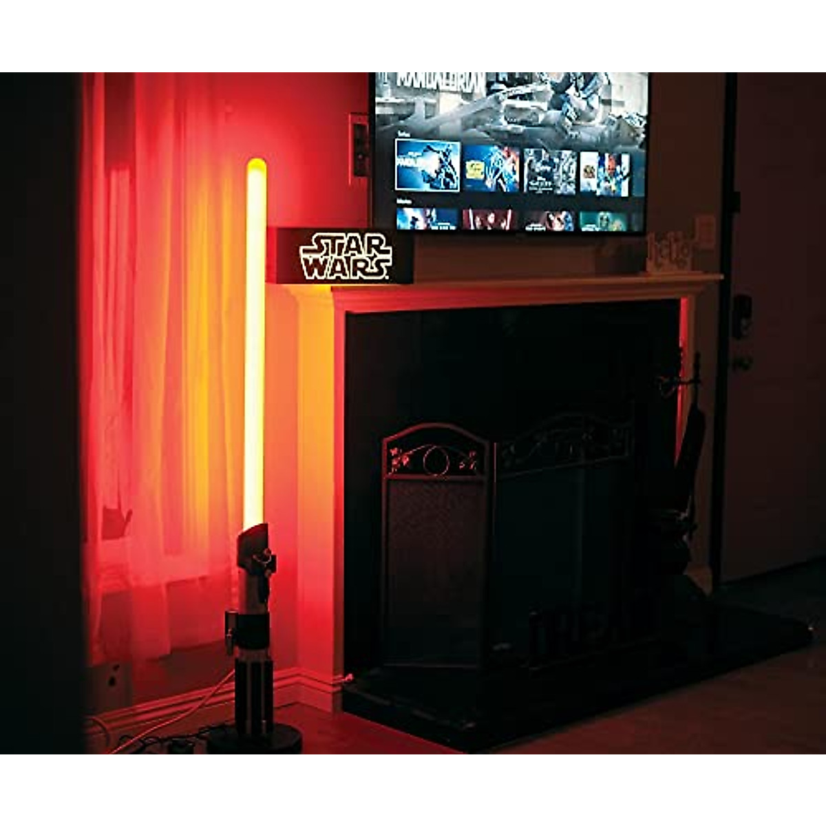 Robe Factory Star Wars Darth Vader Lightsaber Standing Lamp | 5 Feet Tall