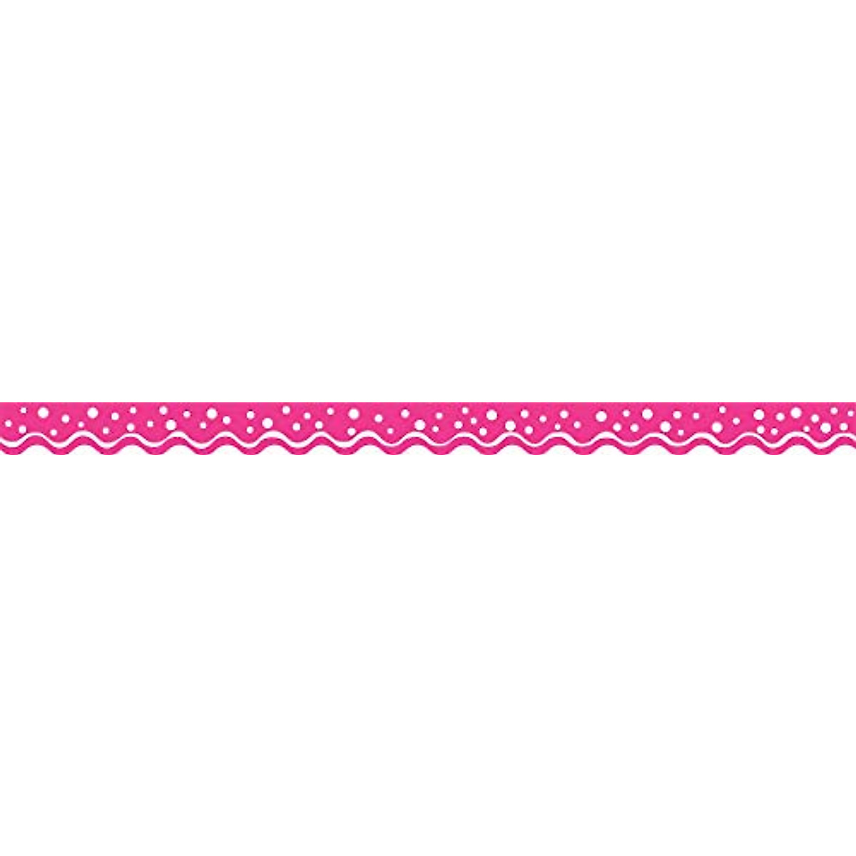 Barker Creek Double-Sided Scalloped Border, Happy Hot Pink, for Bulletin Boards, Reception Areas, Halls, Break Rooms, Office, School, Home Learning Decor, 2.25” x 39’ (996)