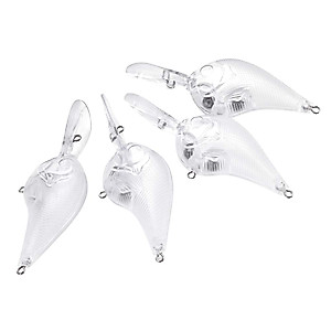Fishing Lures Set Lure Blanks Hard Lures Blanks Unpainted Fishing Lures Crankbaits Fishing Lures Fishing Poppers,10Pcs Blank Crankbait Unpainted Hard Bait Fishing Lures Tackle DIY Accessory
