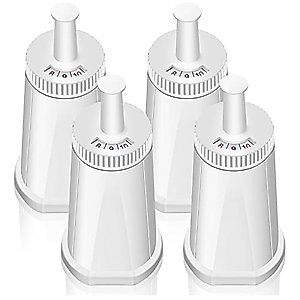 4 Pack Replacement Water Filter for Breville BES880 Barista Touch, BES990 Oracle Touch BES980 Oracle & Bambino ClaroSwiss Sage Espresso Machine BES920 BES878