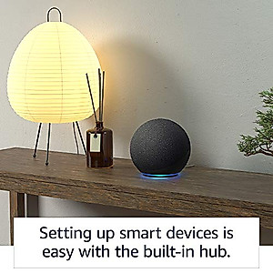 All-new Echo (4th generation) International Version | With premium sound, smart home hub and Alexa | Charcoal