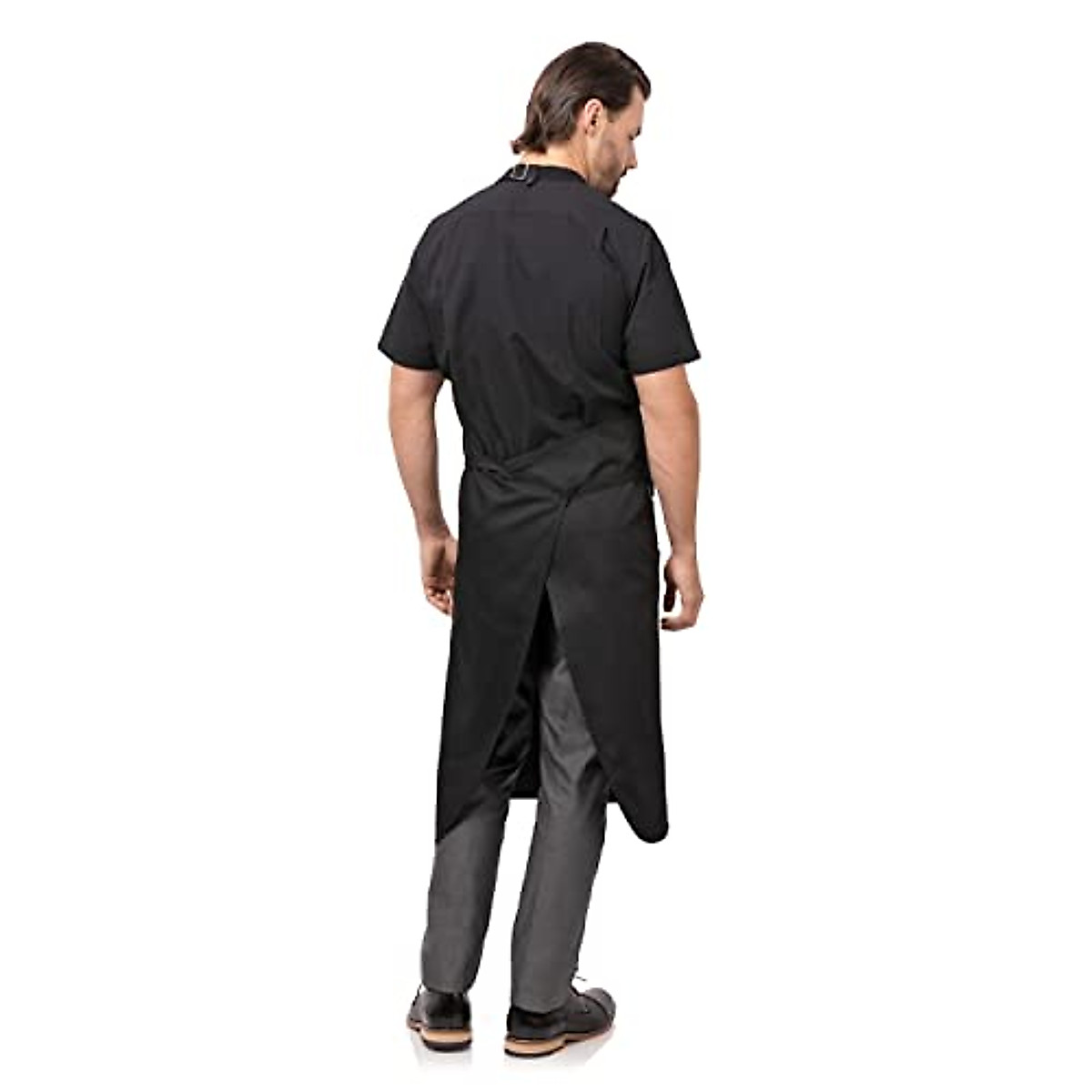 Chef Works Unisex Brio Chef Apron, Black, One Size