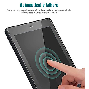 [2-Pack] Macoku All-New Fire 7 Screen Protector (2019/2017 Release -9th /7th Generation) Bubble-Free High Sensitivity Anti Fingerprint Scratch Tempered Glass/HD / 9H Hardness (2 Pack)