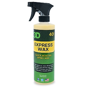 3D Express Montan Spray Wax - Glossy Shine, Streak Free, No Powder Residue 16oz.