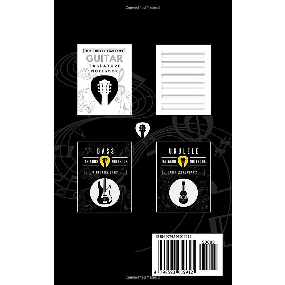 Guitar Tablature Notebook: Blank Guitar Tablature Paper, Standard Tab Manuscript Paperback for Beginners and Advanced Musicians