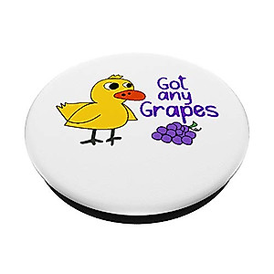 Duck Lovers Got Any Grapes PopSockets PopGrip: Swappable Grip for Phones & Tablets