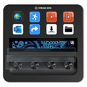 Bruni Screen Protector Compatible with Elgato Stream Deck Plus Protector Film, Crystal Clear Protective Film (2X)