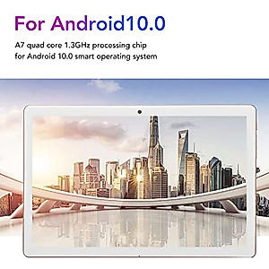 Tablet 10.1 Inch 10.0 with A7 Quad Core and SC7731E, 2GB RAM and 32GB ROM, HD Touchscreen Tablets with Dual Camera Front 2MP and Rear 5MP, Dual Card Dual Standby