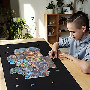 Lavievert Jigsaw Puzzle Mat Roll Up, Portable Puzzle Board Puzzle Storage Puzzle Saver, Environmental Friendly Material, Store Jigsaw Puzzles Up to 1500 Pieces