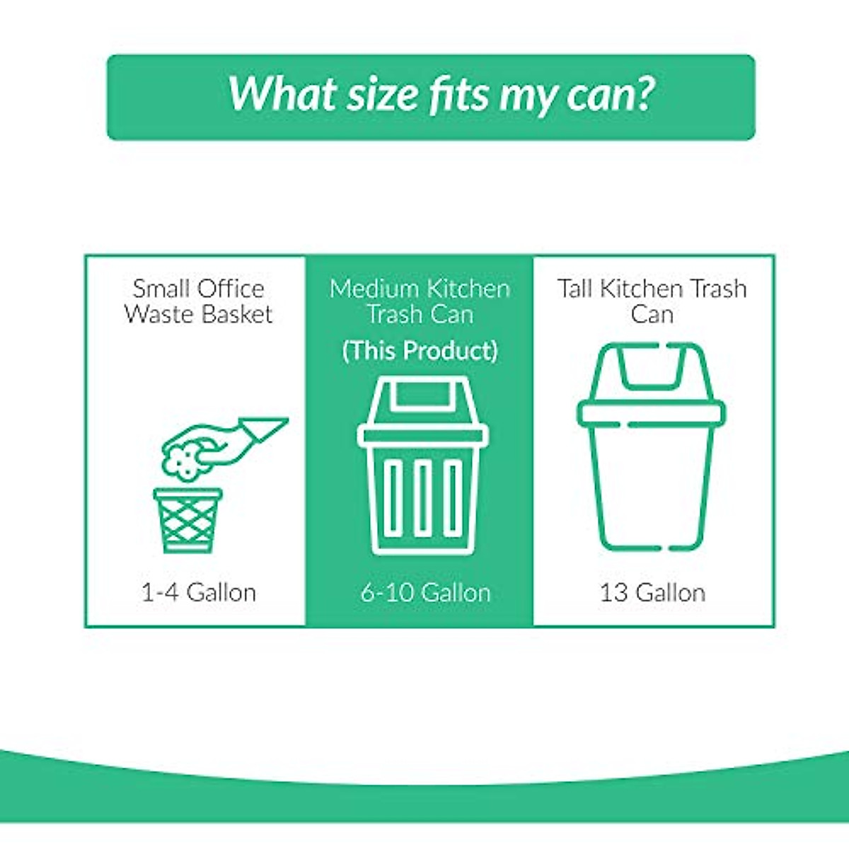 Reli. Compostable 6-8 Gallon Trash Bags | 100 Count | ASTM D6400 | Green | Eco-Friendly | For Compost