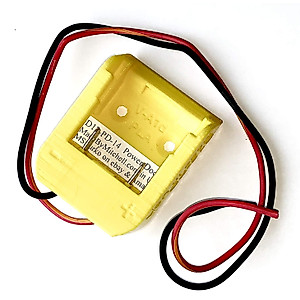 Made by Mitchell D12 Power Dock for DeWalt 12V DCB12x Battery, Wired 14AWG, PN# D12-14